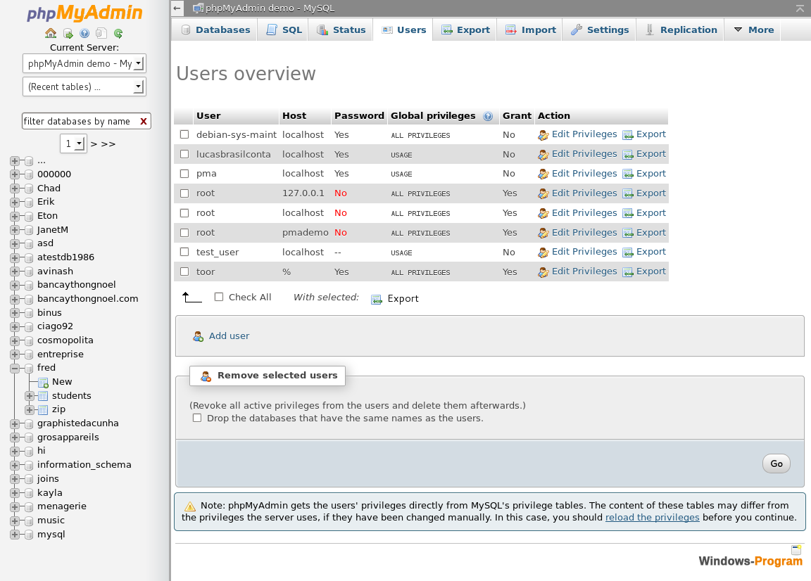  PhpMyAdmin 4 7 2